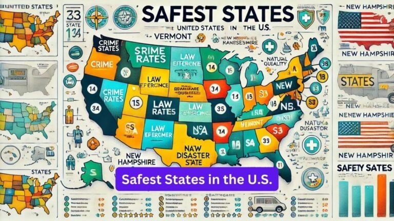 Top 10 Safest States in the US 2024
